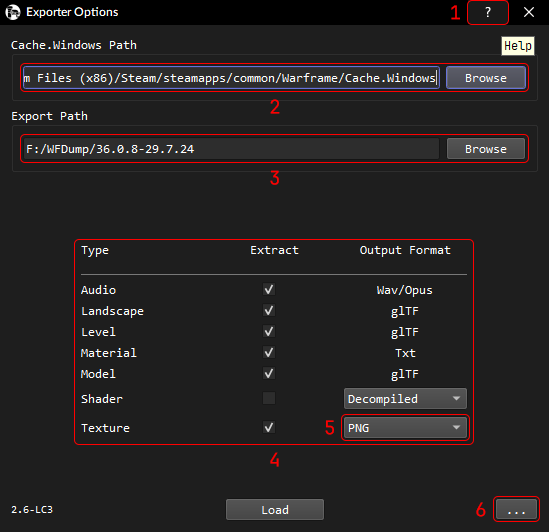 Using The Extractor - Warframe Model Resources Knowledge Base